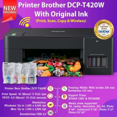 Jual Tinta Brother Dcp T420 W Original Original Murah - Harga Diskon ...
