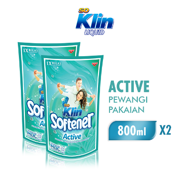 Jual So Klin Softener Active Pouch 800 Ml Terbaru - Harga Promo Agustus ...