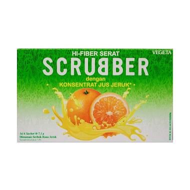Promo Vegeta Scrubber Jeruk Suplemen Serat [7.1 g/ 6 Sachet/ Kemasan ...