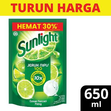 Jual Sunlight Sabun Cuci Piring Dishwash Jeruk Nipis 1500 mL + Free ...