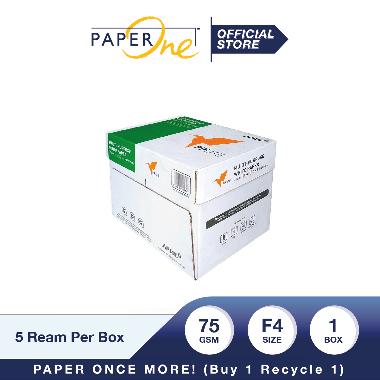 Jual Paperone Kertas F4 75 Gr Copier 1 Box 2500 Lembar Kertas Hvs ...