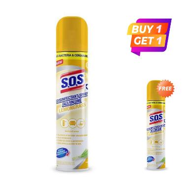 Jual FREE GIFT - SOS Lemongrass Disinfectant [250 mL] + SOS Eucalyptus ...