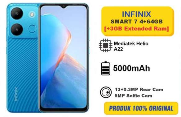 Infinix Smart 7 RAM 4 🔥 Harga & Spesifikasi Terbaru Juni 2026