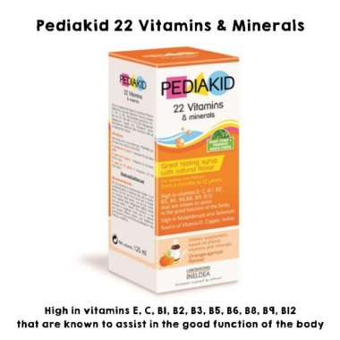 Jual Pediakid 22 Vitamin Dan Minerals Harga Termurah Dan Terlengkap ...