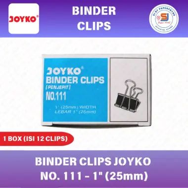 Jual Binder Clips No 111 25 Mm 🏷️ Original Terbaru, Terlengkap, & Harga ...