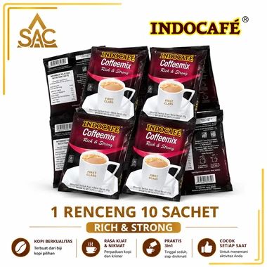 Promo Indocafé Coffeemix Original 3in1 1 Renceng Isi 10 Sachet - Kopi ...
