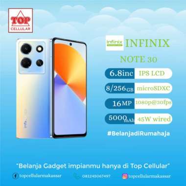 Jual Infinix Note 30 Makassar Spesifikasi Original, Murah & Diskon Harga Januari 2024 | Blibli