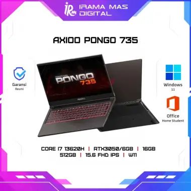 Jual Axioo Pongo 725 V2 Core I7 13620h/16gb/512gb/15.6 Fhd - Black ...
