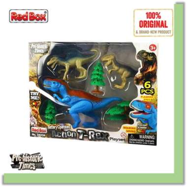 Jual Red Box Pre Historic Action T Rex Original Harga Termurah Mei 2023 ...