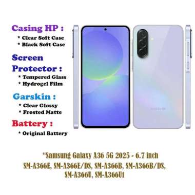 Jual Samsung Galaxy A56 5g 2025 - 6.7 Inch- Case - Screen Protector ...