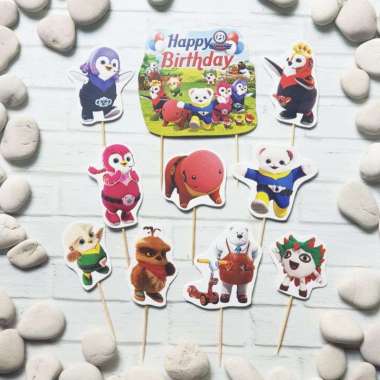 Jual Satu Set Cake Topper Hiasan Kue Ulang Tahun Tema Num Noms Numnoms ...