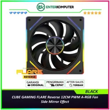 Jual Cube Gaming Skyloop Black 3 In 1 Pack 12cm Pwm A-rgb Fan ...