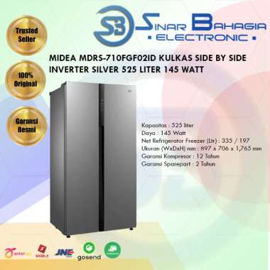 Jual Kulkas Midea Side By Side Mdrs Original, Murah & Diskon November ...