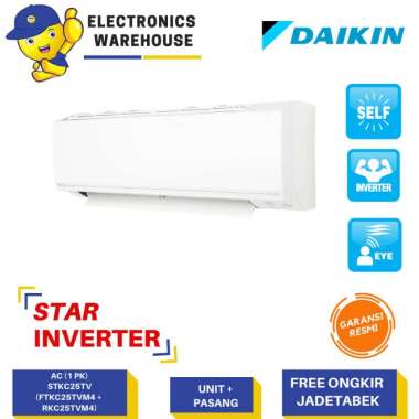 Jual Ac Inverter Daikin 1 Pk Stkq25 Uv Original, Murah & Diskon April 2024 | Blibli