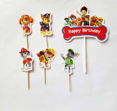 Jual Hiasan Kue Ulang Tahun Cake Topper Satu Set Tema Bebek Duck Di ...