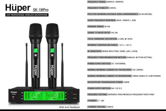 Microphone Wireless Huper Garansi Resmi Indonesia 🔥 Harga Murah Juni 2026