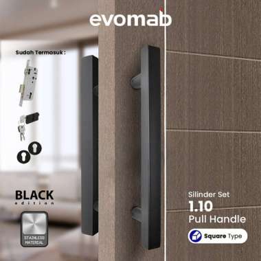 Promo Evomab Handle Gagang Tarikan Pintu Dapur Push And Pull Plate Pp ...