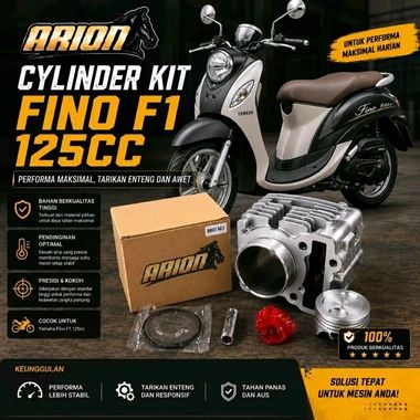 Jual Arion Cylinder Kit Yamaha X Ride 125cc (2ph) Blok Seher Piston Set ...