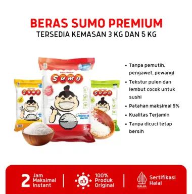 Sumo Beras Premium Kuning 5 Kg Gratis Ongkir 🏷️ Harga Murah Juni 2026
