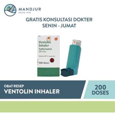 Ventolin Inhaler 100 Mcg 200 Dosis Lengkap Harga Terbaru November 2023 ...