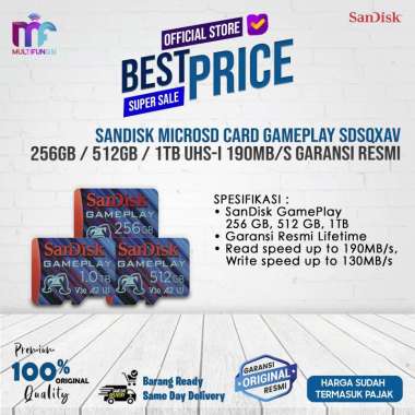 Daftar Harga Microsd Card Sandisk 256 GB 🔥 Original & Spesifikasi ...