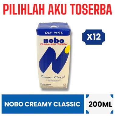 Promo Susu Nobo Creamy Classic Oat Milk Kemasan 200 Ml - ( Harga 1 Dus ...