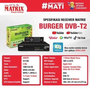 Jual Set Top Box Burger Matrix Original, Murah & Diskon Mei 2023 | Blibli