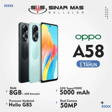 Jual Hp Bekas Oppo A58 Spesifikasi Original, Murah & Diskon Harga ...