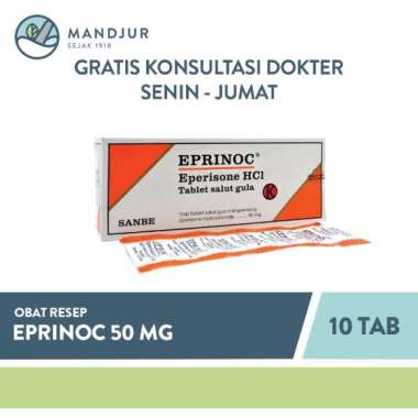 Eperisone 50 Mg 10 Tablet Lengkap Harga Terbaru Agustus 2023 | Blibli