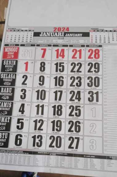 Jual Kalender Dinding Jumbo 2024 Original Murah - Harga Diskon Januari ... Jual Kalender Dinding Jumbo 2024 Original Murah - Harga Diskon Januari ...