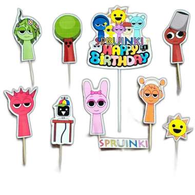 Jual Satu Set Cake Topper Hiasan Kue Ulang Tahun Tema Badanamu Di ...