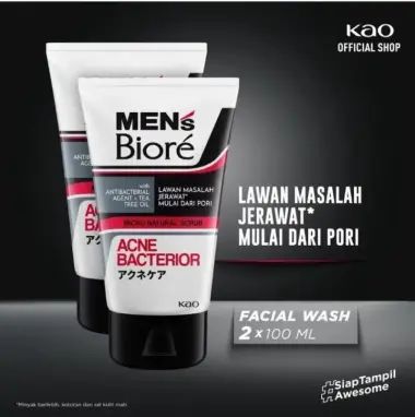 Mens Biore Acne Bacterior 100 G Gratis Ongkir 🏷️ Harga Murah Juni 2026
