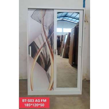 Jual Lemari Pakaian Sliding 2 Pintu Minimalis Besi Original Murah - Harga Diskon Juli 2023 ...