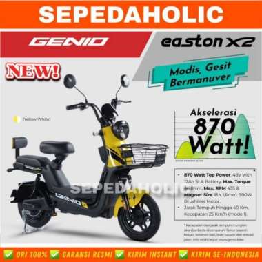 Jual Sepeda Listrik Merk Genio E Bike Original Terbaru - Harga Promo ...