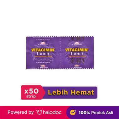 Jual Vitacimin 500 Mg Rasa Blueberry 2 Tablet Di Seller Apotek Listi ...