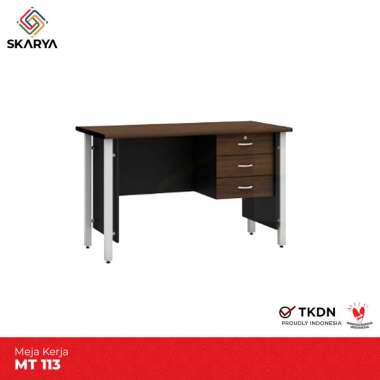 Jual Meja Kerja Kantor Kaki Besi Meja Kerja Staff Meja Belajar M1260 ...
