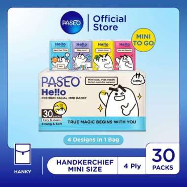 Promo Paseo Hello Premium Facial Soft Pack Tissue / Tisu Wajah 3 Ply 6 ...