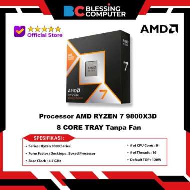 Daftar Harga Amd Ryzen 7 9800 X3 D 🔥 Original & Spesifikasi Lengkap ...