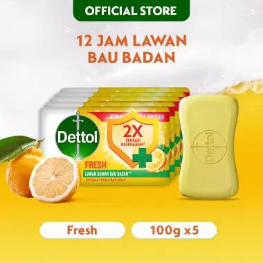 Sabun Dettol 100 Gr 5 Pcs Gratis Ongkir 🔥 Harga Murah Juni 2026