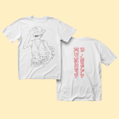 Kaos Distro Putih Luffy Gratis Ongkir 🏷️ Harga Murah Juni 2026