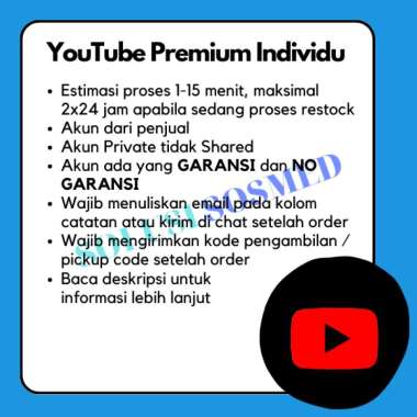 Jual Youtube Premium Terbaik - Harga Terbaru 2024 | Blibli