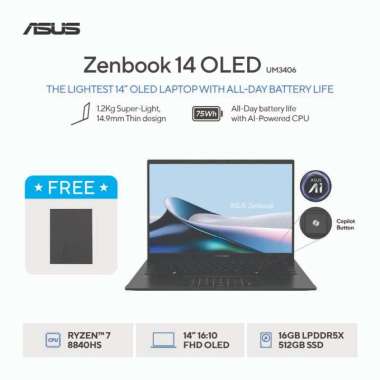Asus Zenbook 14 Oled Um3406 Ha - 🔥 Harga & Spesifikasi Terbaru Juni 2026