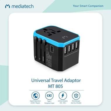 Jual Mediatech Travel Adaptor Spesifikasi Original, Murah & Diskon ...