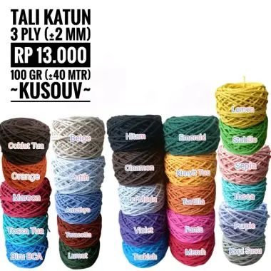 Jual Tali Macrame 💯 Harga Murah & Kualitas Terbaik Juni 2026