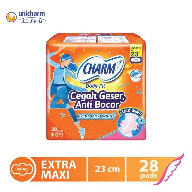 Jual Pembalut Charm Body Fit Extra Maxi Wing Terbaru - Harga Promo ...