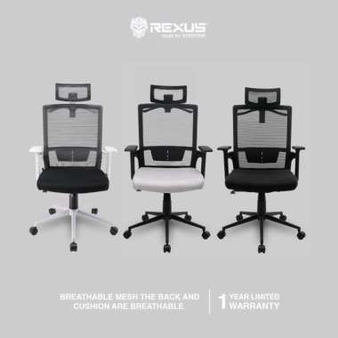 Jual Rexus Ergonomic Office Chair Original Murah - Harga Diskon Oktober ...