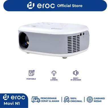 Promo Serba 13 - Eroc Smart Mini Projector Full Hd Decoding 4k - 2800 Lumens Android Ios Cast ...