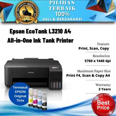 Printer Epson L3210 Ecotank 🔥 Harga & Spesifikasi Terbaru Maret 2025