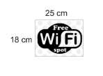 Jual Stiker Logo Free Wifi Cafe Bengkel Hotel Kantor Sekolah Sticker ...