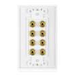 Promo Banana Binding Post Two-Piece Coupler Inset Wall Plate for 4 ...